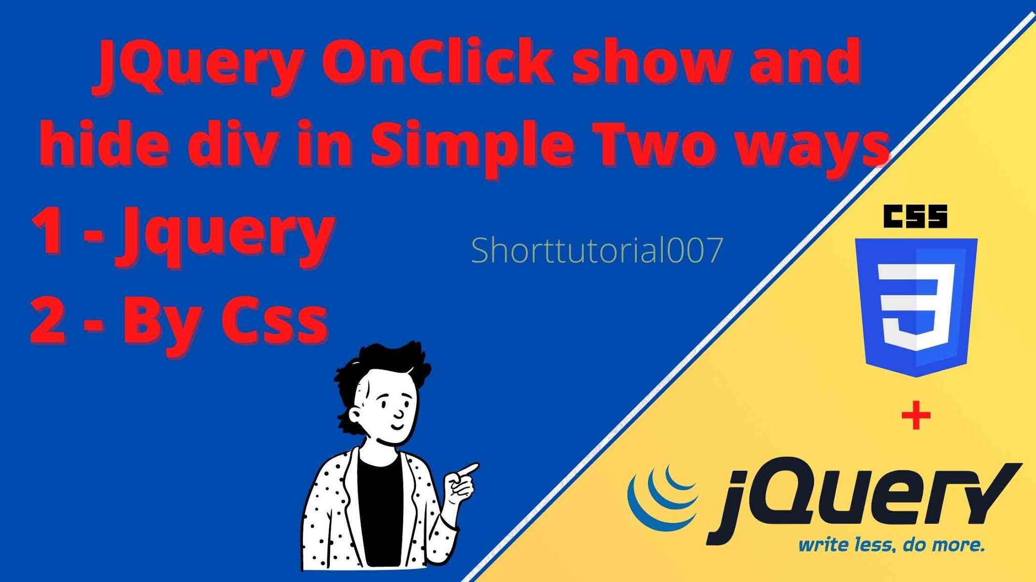 How To Show And Hide Div Element On Button Click In JQuery With How To Show And Hide Div Element On Button Click In JQuery With